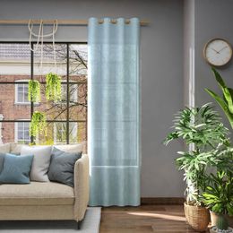 Neutex for you! Vorhang &raquo;Libre-ECO&laquo; &Ouml;sen 1 Stk. tlg. Breite 142 cm, nach Ma&szlig; blau Jacquard, Polyester