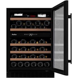Amica Einbauweinkühlschrank »WK 341 118 S« für 52 Stk. Standardflaschen á 075l schwarz Max. Anzahl Bordeauxflaschen (0,75 l): 52