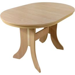 HOFMANN LIVING AND MORE Esstisch 1 Stk. tlg. ausziehbar Buche-Nachbildung + Buche-Nachbildung + Buche-Nachbildung