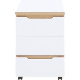 Innostyle Container &raquo;Memphis Rollcontainer, 45x66x55cm (B/H/T)&laquo; 1 Stk. tlg. 3 Schubk&auml;sten, Soft-Close, ABS-Kantenschutz, 2 Rollen mit Bremse Wei&szlig;/...