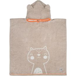 Dyckhoff Badeponcho »Katze« Packung, 1 Stk. tlg. greige Länge: 60 cm 100% Baumwolle