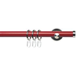 Liedeco Gardinenstange »CELEBCONS02SG« Ø 20 mm 1 läufig-läufig Fixmaß 1-läufig im Fixmaß Ø 20 mm rot B/L: 160 cm Ø 20 mm