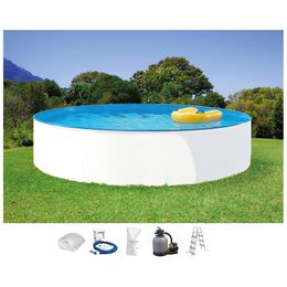 Clear Pool Rundpool »MIAMI« 6-tlg. in versch. Größen weiß Ø/B/H/L: 300 cm x Breite x Höhe 90 cm x Länge