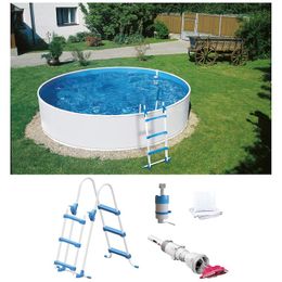 my POOL BWT Rundpool Inkl. Akku-Bodensauger BWT BC 02 wei&szlig;
