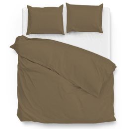 ZO HOME Bettwäsche »Satinado« 1 Stk. tlg. Bettwäsche aus 100% Baumwolle, hochwertige Mako-Satin real taupe Obermaterial: 100% Baumwolle B/L: 200 cm...