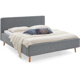 Meise Möbel MEISE.MÖBEL Polsterbett »Mattis« Topseller, wahlweise mit Bettkasten türkis Liegefläche Länge Breite: 200 cm x 180 cm