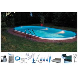 MY POOL BWT Ovalpool &raquo;PREMIUM mit blauer Innenfolie&laquo; H&ouml;he 120 cm, in verschiedenen Gr&ouml;&szlig;en wei&szlig; &Oslash;/B/H/L: Breite 300 cm x H&ouml;he 120 cm x L&auml;nge 490 cm