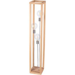 Spot-Light SPOT LIGHT Stehlampe &raquo;KAGO&laquo; E27 Naturprodukt aus Eichenholz mit FSC -Zertifikat chromfarben/holzfarben