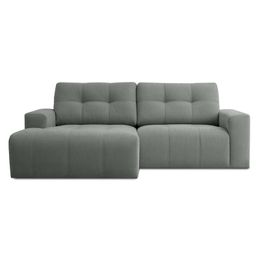 Home Affaire Ecksofa »Turnon, Lounge-sofa, Breite 221 cm« Chenille, mit Knopf- und Doppelsteppung, elegantes Aussehen dark grey 100%...