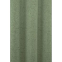 Vhg Gardine »Rustika« Ösen 1 Stk. tlg. Deko Struktur, Polyester, pflegeleicht, nach Maß olivgrün Obermaterial: 100% Polyester 185 cm