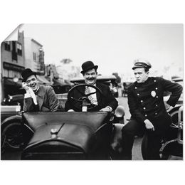 Artland Wandbild »Dick und Doof II« Film 1 Stk. tlg. als Leinwandbild, Poster, Wandaufkleber in verschied. Größen Farbe Bild(er): schwarz