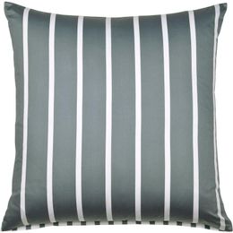 Janine Kissenbezug &raquo;modernclassic 39028-28&laquo; mit Rei&szlig;verschluss grau Mako-Satin, Obermaterial: 100% Baumwolle