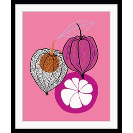 queence Bild »Lio« Kunst Lebensmittel Obst Obst Bilder HD Premium Poster-Druck inkl. Holzrahmen Farbe Rahmen: schwarz + Farbe Bild(er):...