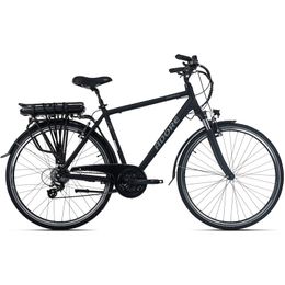 Adore »Marseille« 24 Gang Shimano Altus Schaltwerk Kettenschaltung Heckmotor 250 W Pedelec, Elektrofahrrad für Herren schwarz+schwarz