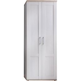 HBZ-MEBLE HBZ Garderobenschrank »Romance im Landhausstil, BxHxT 76x201x39 cm« 1 Stk. tlg. Hochschrank mit 2 Türen, 1 Kleiderstang, 3 Einlegeböden sibiu...