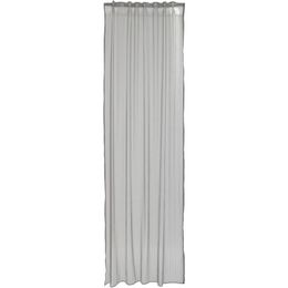 HOMING Gardine &raquo;Nian&laquo; verdeckte Schlaufen 1 Stk. tlg. Fertigschal silberfarben Obermaterial: 100% Polyester 245 cm