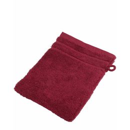 WEWO-Fashion WEWO FASHION Waschhandschuh »9518W« saugstark rubin Obermaterial: 100% Baumwolle