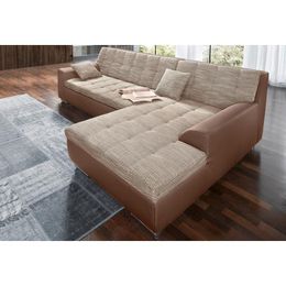 DOMO collection Ecksofa »Treviso viele Bezüge, auch in Cord, L-Form, B/T/H: 267/80/83 cm« wahlweise mit Bettfunktion, incl. Zierkissen, hochwertige...