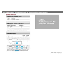 Garesa Gardinenstange »SPYRNA mit offenem Träger« Ø 16 mm 1 läufig-läufig Wunschmaßlänge Vorhanggarnitur, verlängerbar, Spitze, ohne Ringe...