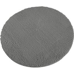 Kinzler Badematte &raquo;Chenille&laquo; H&ouml;he 18 mm rutschhemmend beschichtet fu&szlig;bodenheizungsgeeignet Badteppich, Uni Farben, weich, als rechteckig & halbrund...