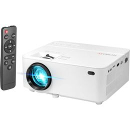 Technaxx LED-Beamer »TX-113« (1.800 lm 2000:1 800 x 480 px) weiß Wiedergabe von Video-, Foto- und Audiodateien über USB, MicroSD oder externer...