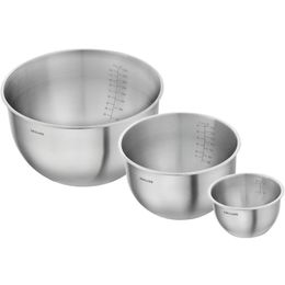 Zwilling Schüssel »Fresh &Save BOWLS« 3 Stk. aus Edelstahl Schüssel-Set aus Edelstahl, stapelbar, 3-tlg, S/M/L silberfarben
