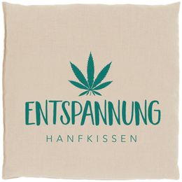 Herbalind Kräuterkissen »Hanfkissen Entspannung« 0 grün/wollweiß