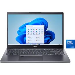 Acer Notebook »A15-51M-76BT« 39, 62 cm / 15, 6 ′′ Intel Core 7 Intel Graphics 1.000 GB SSD Stahlgrau