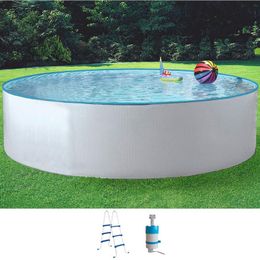 my POOL BWT Rundpool H&ouml;he 90 cm, in verschiedenen Gr&ouml;&szlig;en wei&szlig;