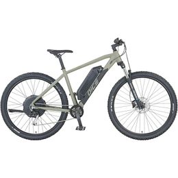 Prophete &raquo;DICE 2.0&laquo; 9 Gang Shimano Kettenschaltung Heckmotor 250 W Pedelec, Elektrofahrrad f&uuml;r Damen u. Herren, MTB grau+schwarz