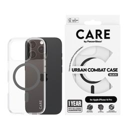 CARE BY PANZERGLASS Handyhülle »Urban Combat Case mit MagSafe für Apple iPhone 16 Pro« Backcover, Schutzhülle, Handyschutzhülle, Case, Schutzcase,...