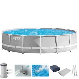 Intex Framepool »Prism Frame « 5-tlg., ØxH: 457x122 cm grau Ø/B/H/L: 457 cm x Breite x Höhe 122 cm x Länge