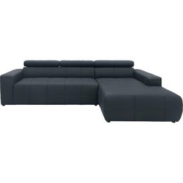 DOMO collection Ecksofa »Brandon große Ausführung B/T/H: 289/177/80 cm, auch in Leder und Cord« mit Kopfteilverstellung, wahlweise...