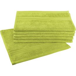 Dyckhoff G&auml;stehandt&uuml;cher &raquo;Siena&laquo; mit Bord&uuml;re apfel Obermaterial: 100% Baumwolle B/L: 30 cmx50 cm