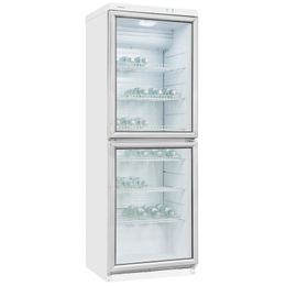 Exquisit Getränkekühlschrank »GKS350-2-GT-280D weiss« 173 cm hoch 60 cm breit 320 L Volumen, Getränkekühlschrank mit Glastür, LED weiß Anpassbarer...