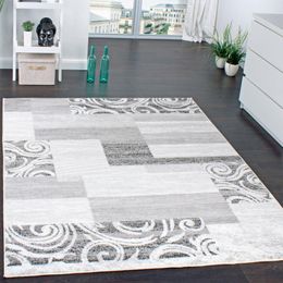 Paco Home Teppich &raquo;Sinai 053&laquo; rechteckig 13 mm H&ouml;he Kurzflor, Patchwork Design, mit Ornamenten, Kundenliebling grau Obermaterial: 100% Polypropylen...