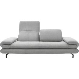 LOOKS by Wolfgang Joop 2-Sitzer »2-Sitzer-Sofa >>LOOKS XIII<<« Wahlweise mit Arm- und Kopfteilverstellung silber