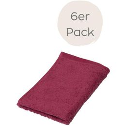 WEWO-Fashion WEWO FASHION Gästehandtücher »9517G« saugstark rubin Obermaterial: 100% Baumwolle B/L: 30 cmx50 cm