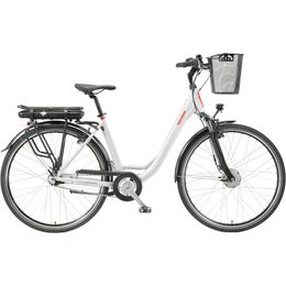 Telefunken Unisex &raquo;Multitalent RC657&laquo; 7 Gang Shimano Nexus Schaltwerk Nabenschaltung Frontmotor 250 W Pedelec, Elektrofahrrad f&uuml;r Damen u. Herren wei&szlig;