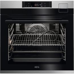 AEG Einbaubackofen 9000 »BSE79228BM« mit Vollauszug mit Steam Clean silberfarben