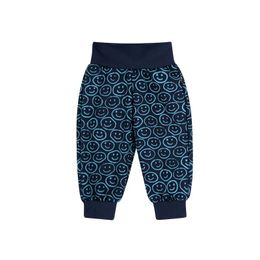 TRIGEMA Jerseyhose »Lange Hose mit lustigem Smiley-Motiv« navy 92 - Normalgrößen Normalgrößen 92 Leichte Sweat-Qualität