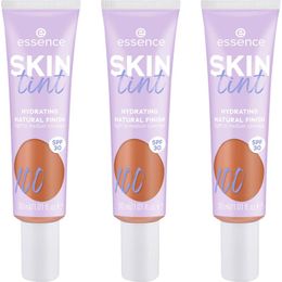 Essence Foundation &raquo;SKIN tint&laquo; mit veganen Inhaltsstoffen natur 100 Super leichte und angenehme Textur