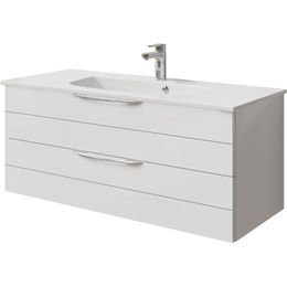SAPHIR Waschtisch »Serie 6025 Mineralmarmor-Waschtisch mit Unterschrank, 117 cm breit« 2 Stk. tlg. Waschplatz mit 2 Schubladen, hängend,...