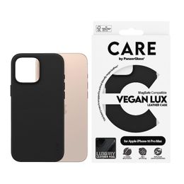 CARE BY PANZERGLASS Handyhülle »MagSafe Compatible Vegan Lux Leather Case für iPhone 16 Pro Max« Apple iPhone 16 Pro Max Backcover, Schutzhülle,...