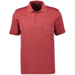 Ragman Poloshirt Koralle-606 XL XL Jacquard Look