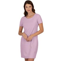 TRIGEMA Jerseykleid »Halbarm Kleid mit Kristallsteinen« 1 Stk. tlg. orchidee L - US-Größen US-Größen L Strukturierte Sweat-Qualität