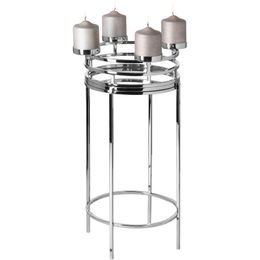 Fink Standkerzenhalter &raquo;MODENA&laquo; Kerzenst&auml;nder f&uuml;r MODENA Kranz, &Oslash; ca. 38 cm silberfarben