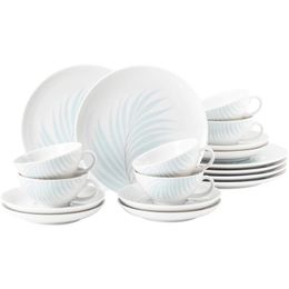 Seltmann Weiden Teeservice »Geschirr-Set, 18 Teile, Liberty Mediterranean, klein« Tassen, Untertassen, Teller, Made in Germany, 18 Teile, für 6...