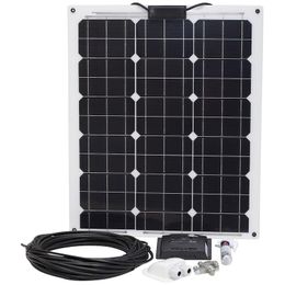 Sunset Solarmodul »Laminat-Set 50 Watt« für Boote und Yachten, rahmenlos schwarz Made in Germany
