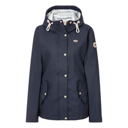 Ragwear Funktionsjacke »MARGGE« mit Kapuze mit Kapuze und Kordelzug, beschichtete und wasserabweisende Qualität navy S (36) S (36) Vegan, von PETA...